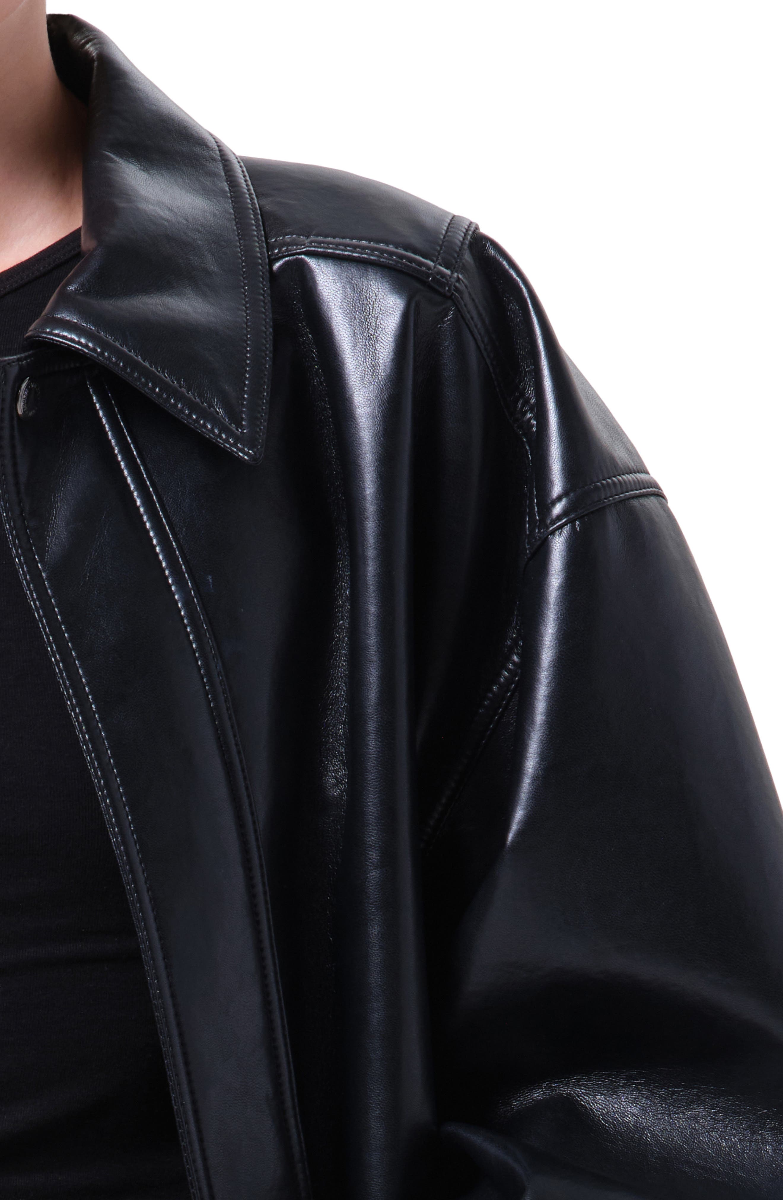 AGOLDE Aston Recycled Leather Bomber Jacket | Nordstrom