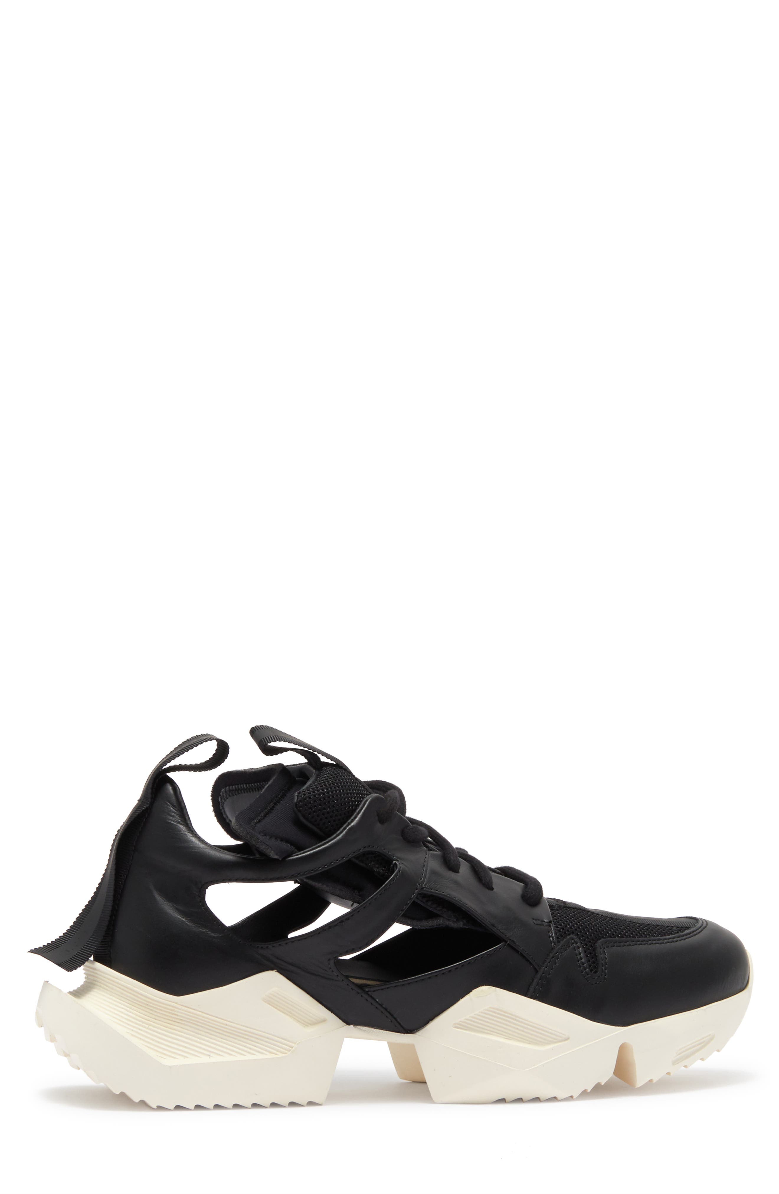 UNRAVEL PROJECT Cutout Sneaker - Black | Nordstromrack