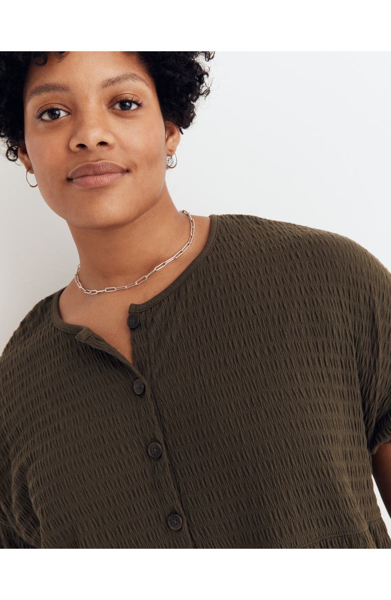 Madewell Resourced Crinkle Knit Tiered Dress | Nordstromrack
