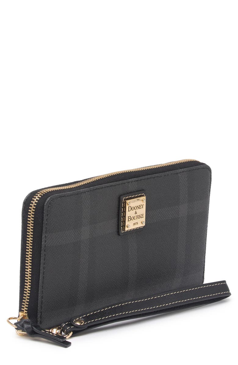 Dooney & Bourke Plaid Leather Wristlet Wallet | Nordstromrack