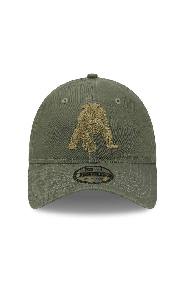New Era Men's New Era Olive New England Patriots Historic Logo Core ...