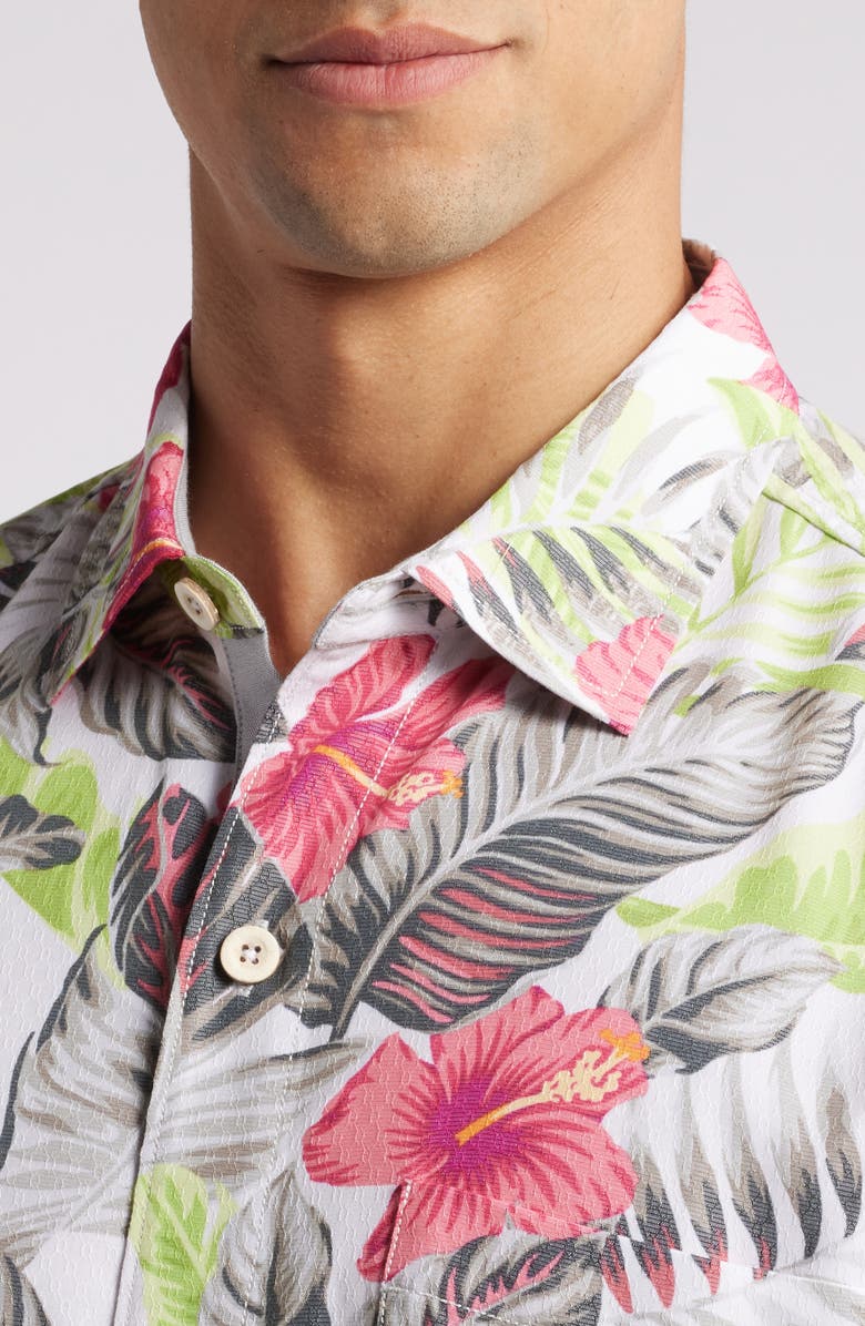 Tommy Bahama Coconut Point Frond Escape Floral IslandZone® Short Sleeve ...