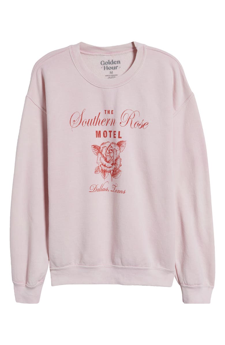 GOLDEN HOUR Southern Rose Cotton Graphic Sweatshirt | Nordstromrack