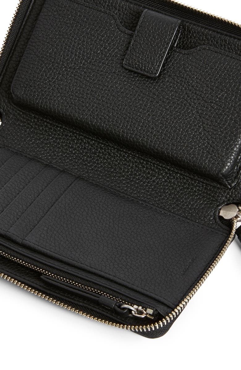 AllSaints Fetch Leather Phone Wristlet | Nordstrom