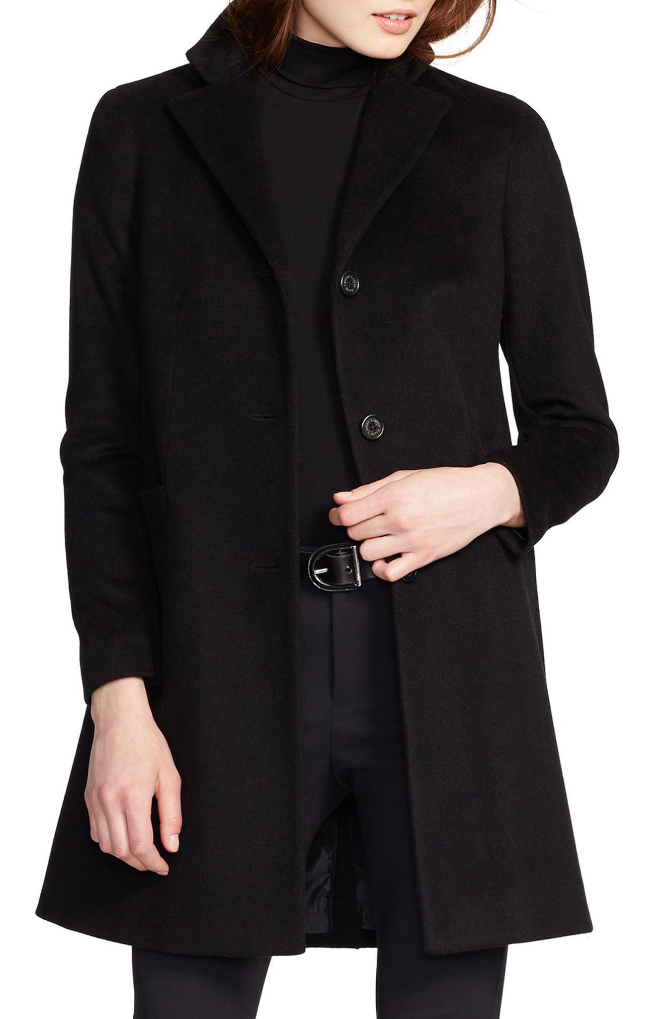 Lauren Ralph Lauren Wool Blend Reefer Coat | Nordstromrack