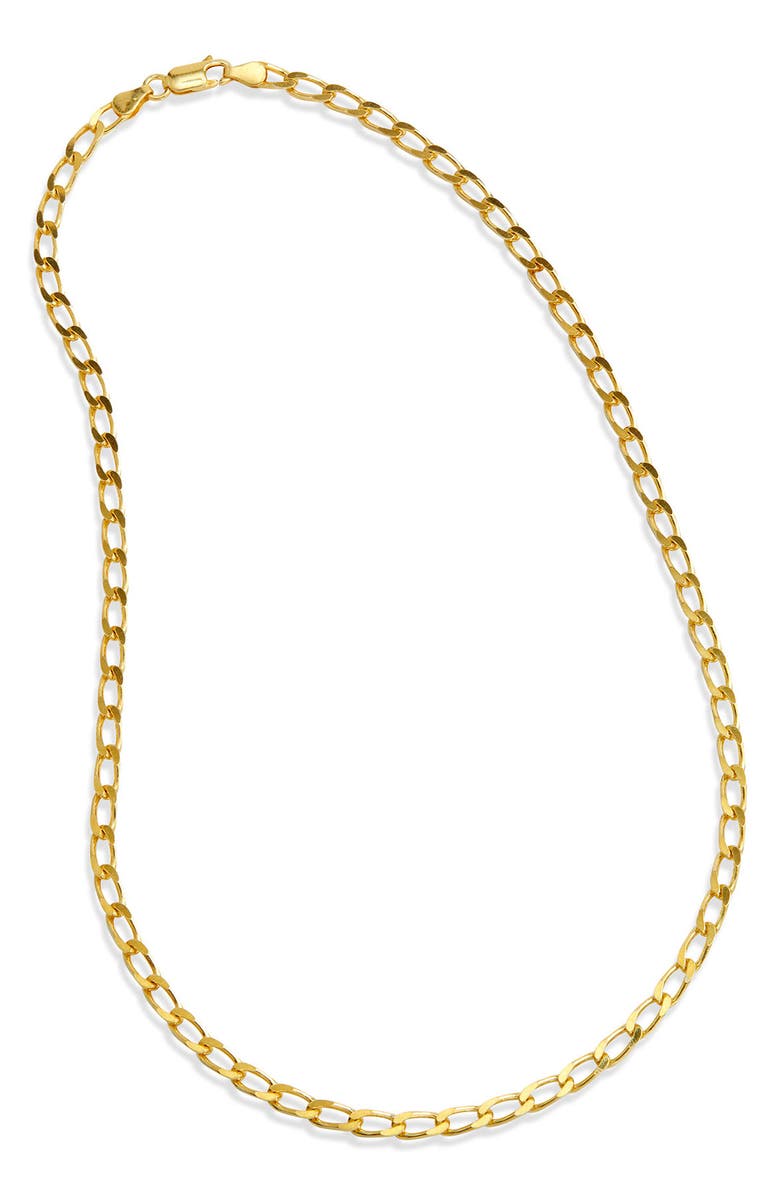 SAVVY CIE JEWELS Italian Gold Vermeil Open Link Chain Necklace ...