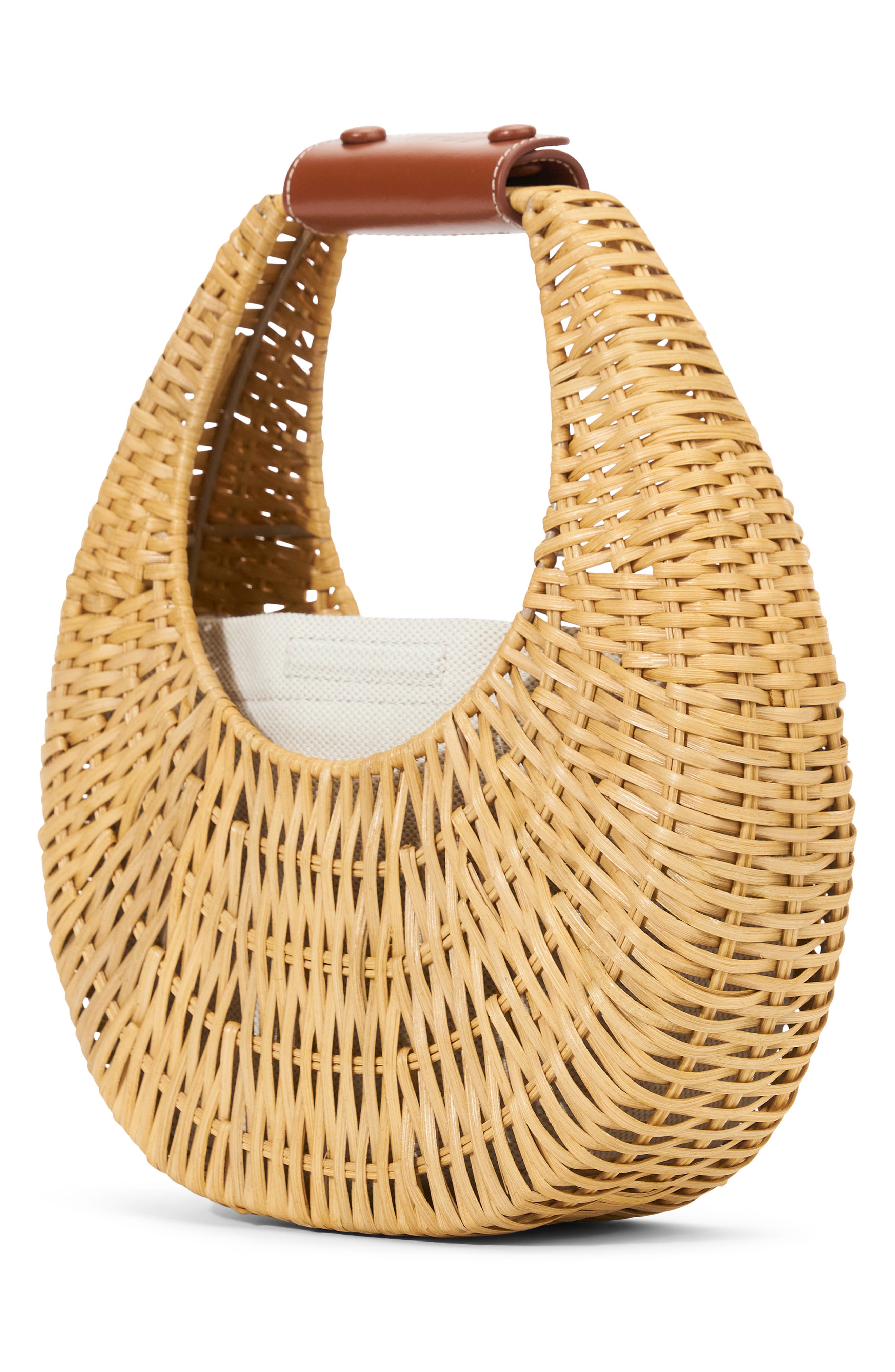 STAUD Mini Moon Wicker Bag | Nordstrom