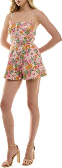 Row A Sleeveless Tie Back Romper | Nordstromrack