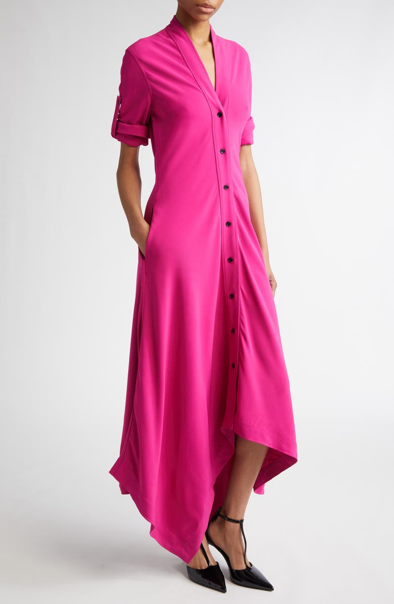 FERRAGAMO Handkerchief Hem Long Sleeve Shirtdress | Nordstromrack