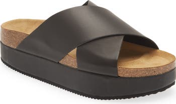 Free People Sidelines Flatform Slide Sandal (Women) | Nordstromrack