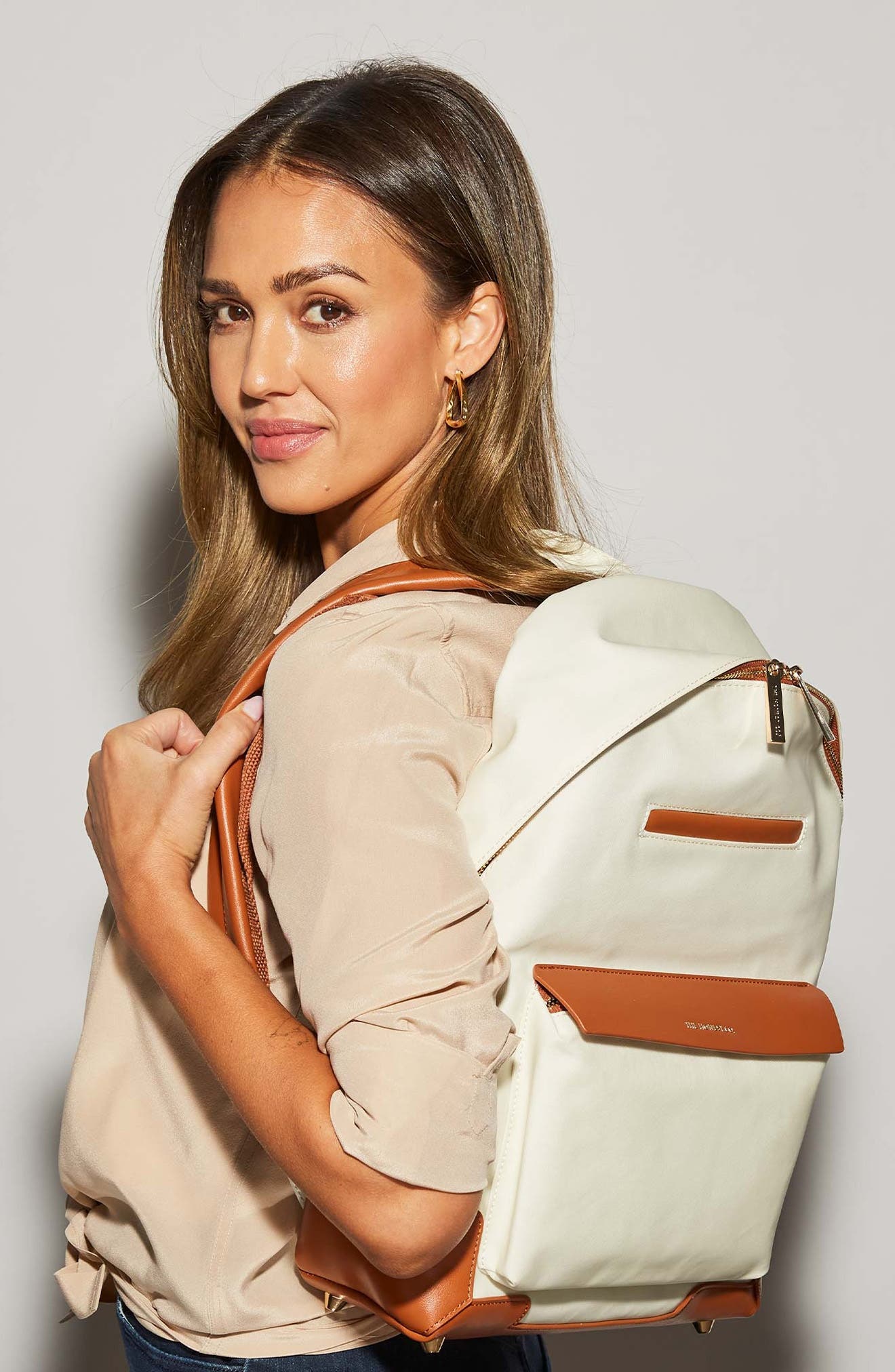 The Honest Company Uptown Coated Canvas Diaper Backpack | Nordstromrack