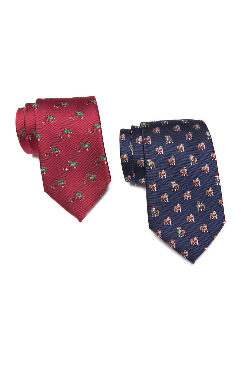 KNOTTY AND NICE Vintage Truck & Santa Dog Tie Set | Nordstromrack