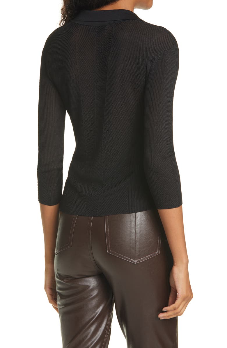 rag & bone Three Quarter Sleeve Polo | Nordstromrack