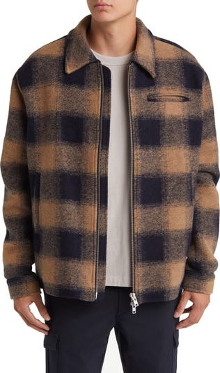 Wax London Greenland Plaid Wool Blend Jacket | Nordstrom
