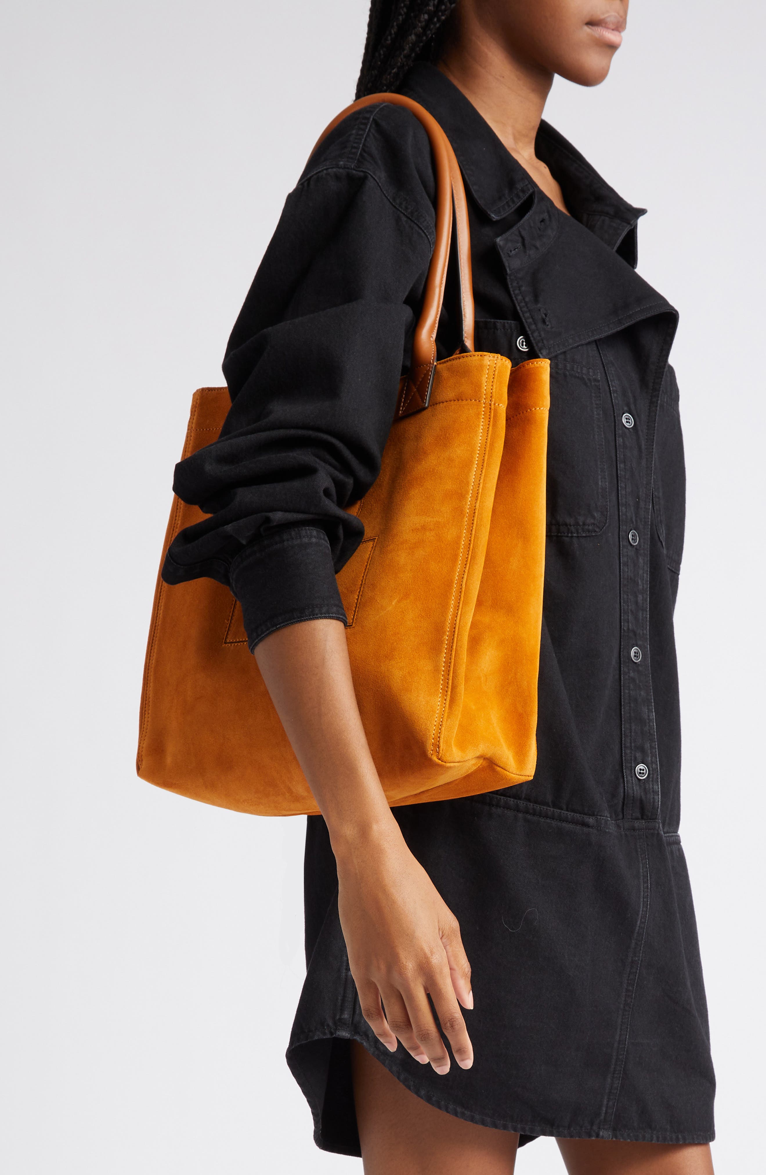 Isabel Marant Small Yenky Logo Suede Tote | Nordstromrack
