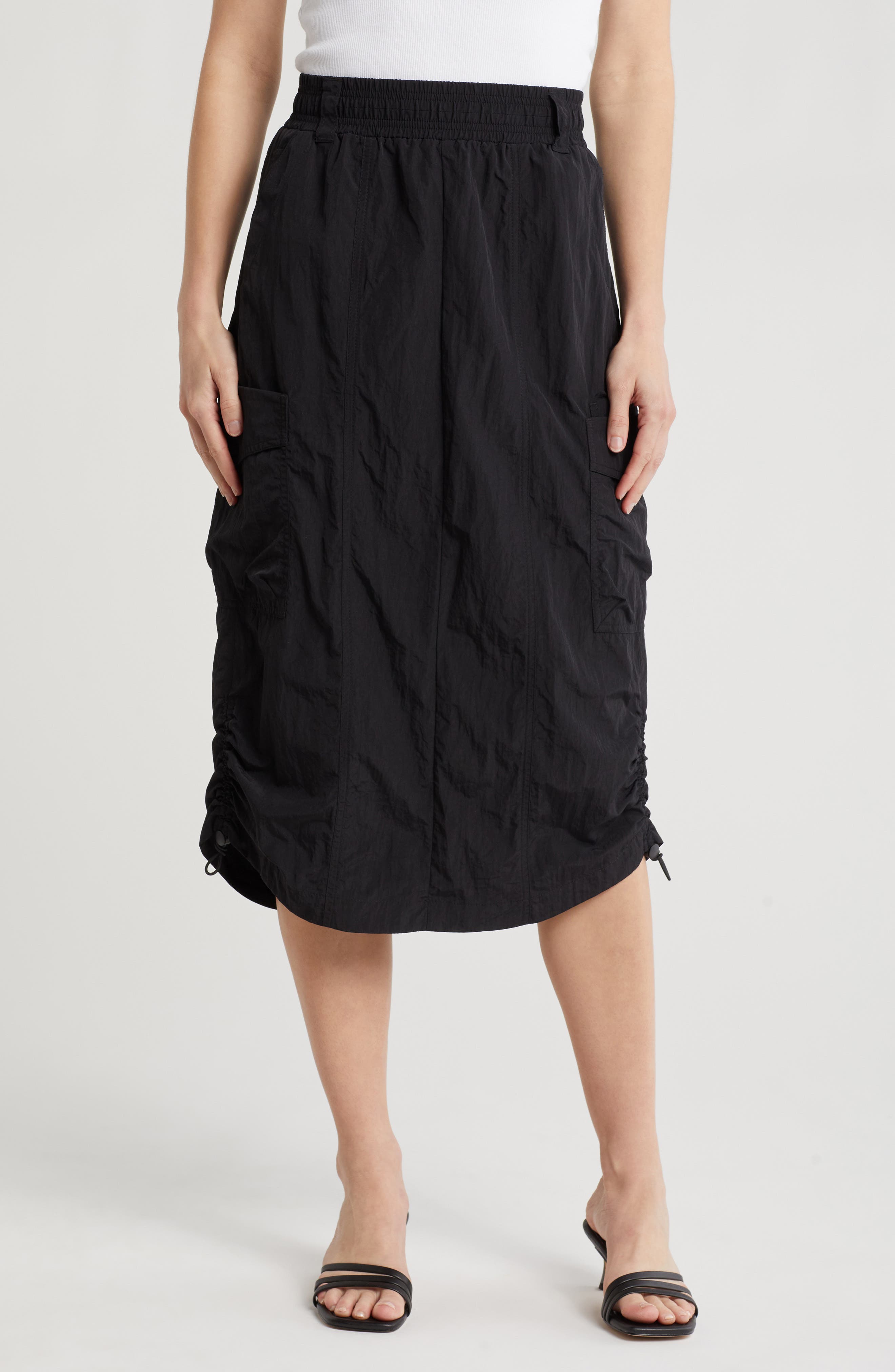 Democracy Tech Side Ruched Skirt | Nordstromrack
