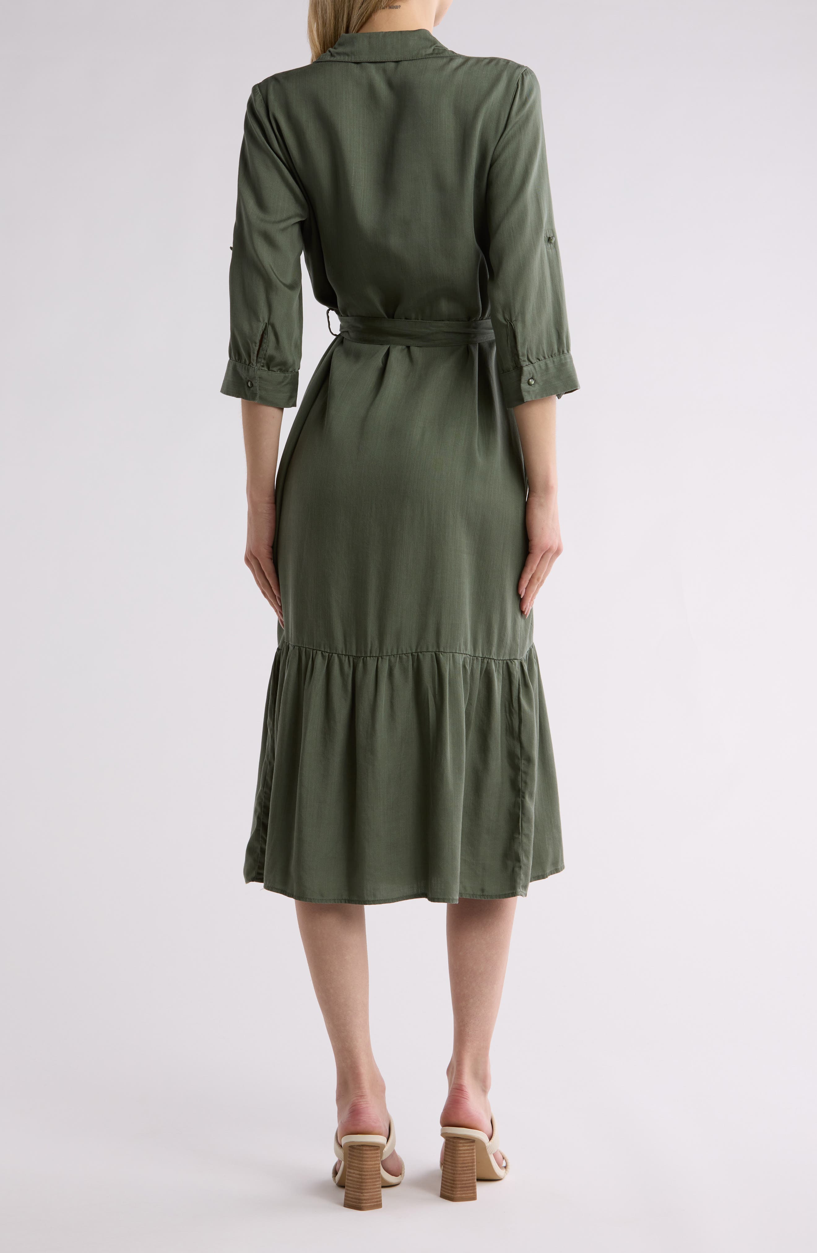 Nanette Lepore Tie Waist Chambray Shirtdress | Nordstromrack