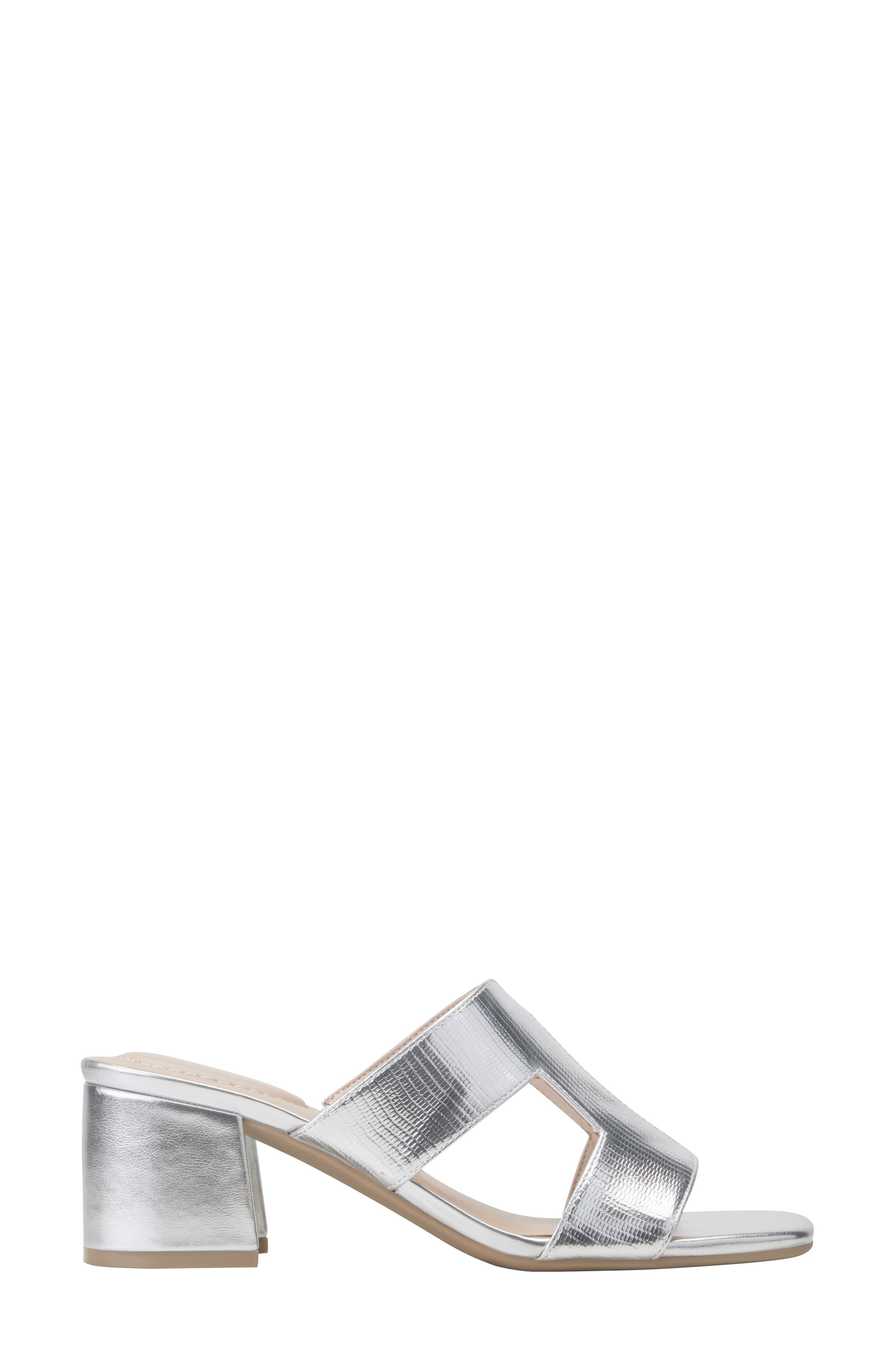 Bandolino Merring Block Heel Metallic Sandal (Women) | Nordstromrack