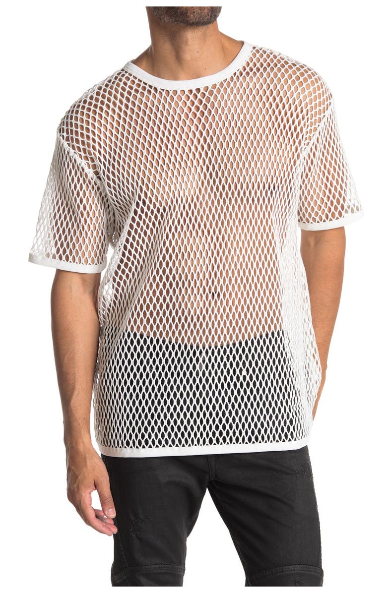 Burberry Diamond Mesh Knit Short Sleeve Top | Nordstromrack
