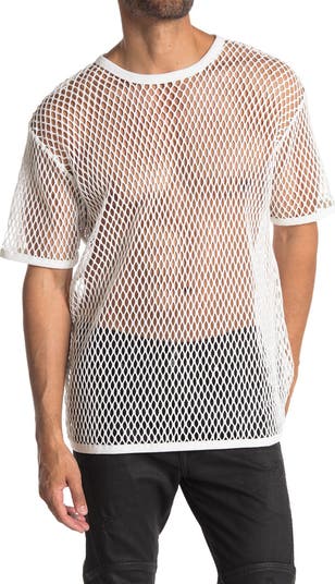 Burberry Diamond Mesh Knit Short Sleeve Top | Nordstromrack