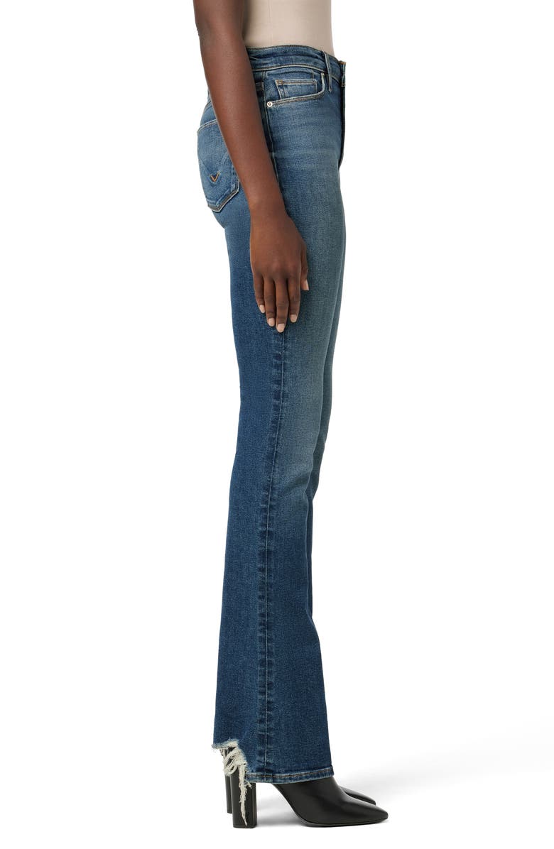 Hudson Jeans Barbara High Waist Ripped Step Hem Bootcut Jeans ...