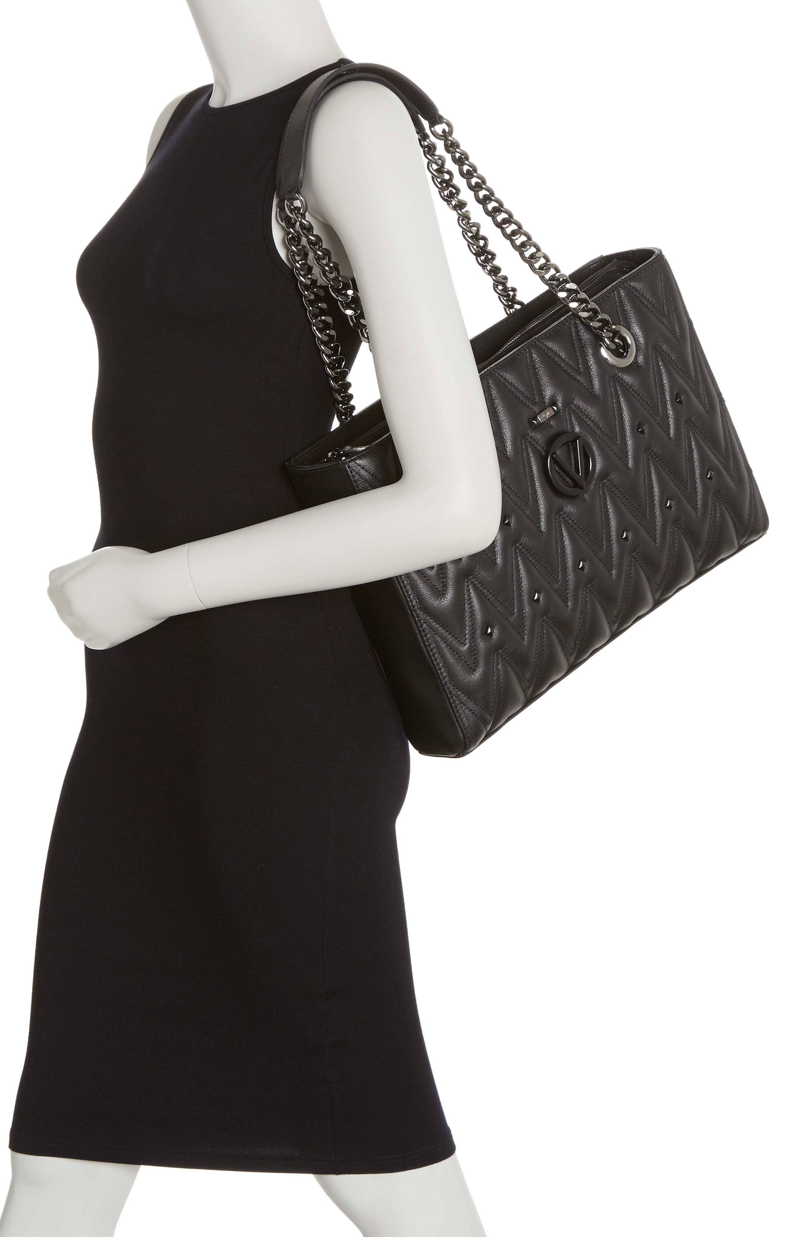VALENTINO BY MARIO VALENTINO Floralie Diamond Quilt Leather Tote Bag ...