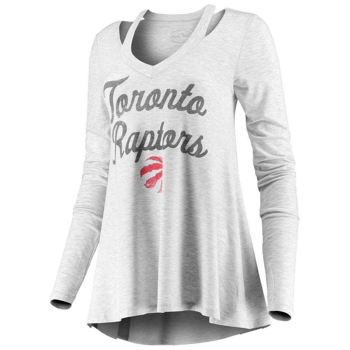 Majestic Threads Women's Majestic Threads Gray Toronto Raptors Double ...