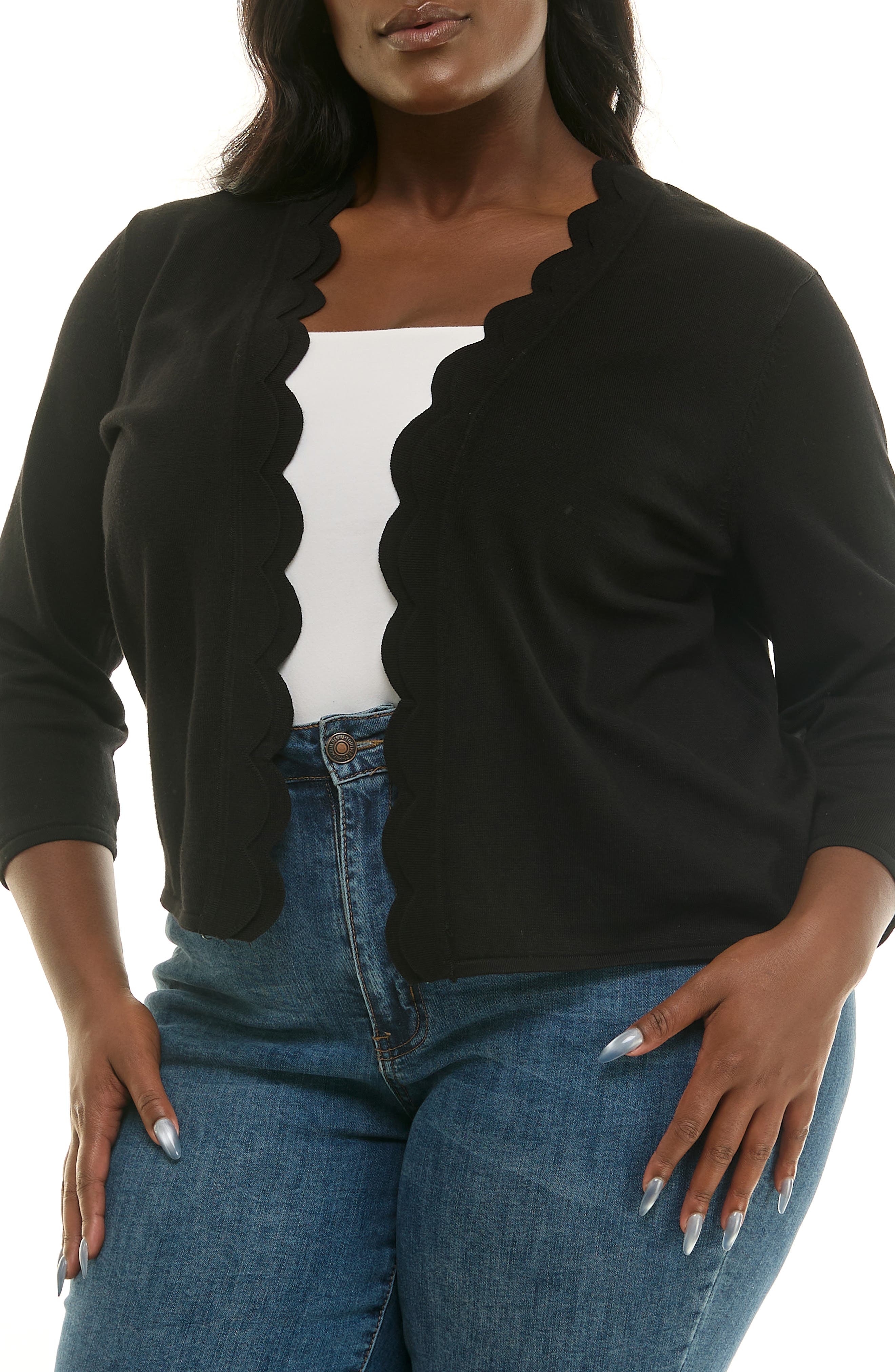 Nina Leonard Scalloped Bolero | Nordstromrack