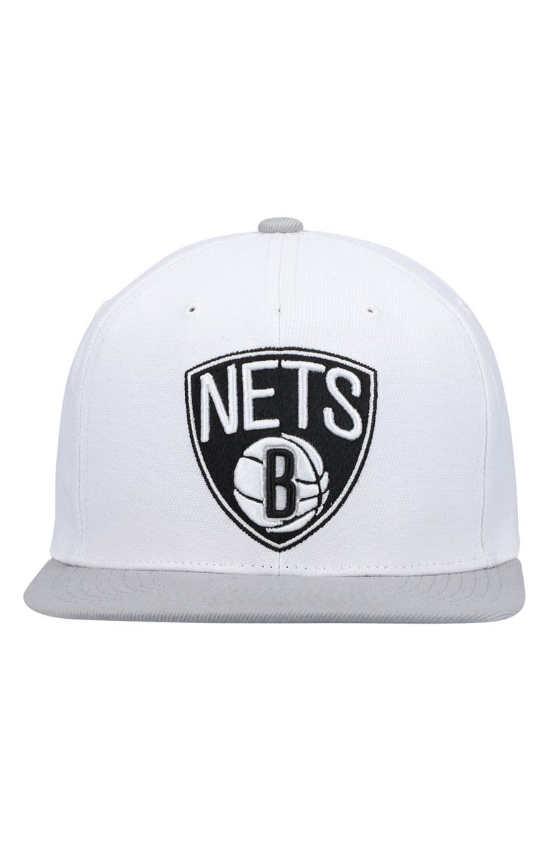 Mitchell & Ness Men's Mitchell & Ness White Brooklyn Nets Core Basic ...