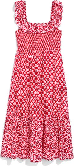 vineyard vines Tile Smocked Bodice Sundress | Nordstrom