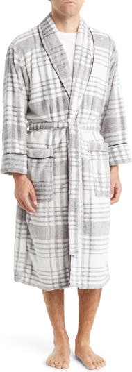 Daniel Buchler Plaid Fleece Robe | Nordstromrack