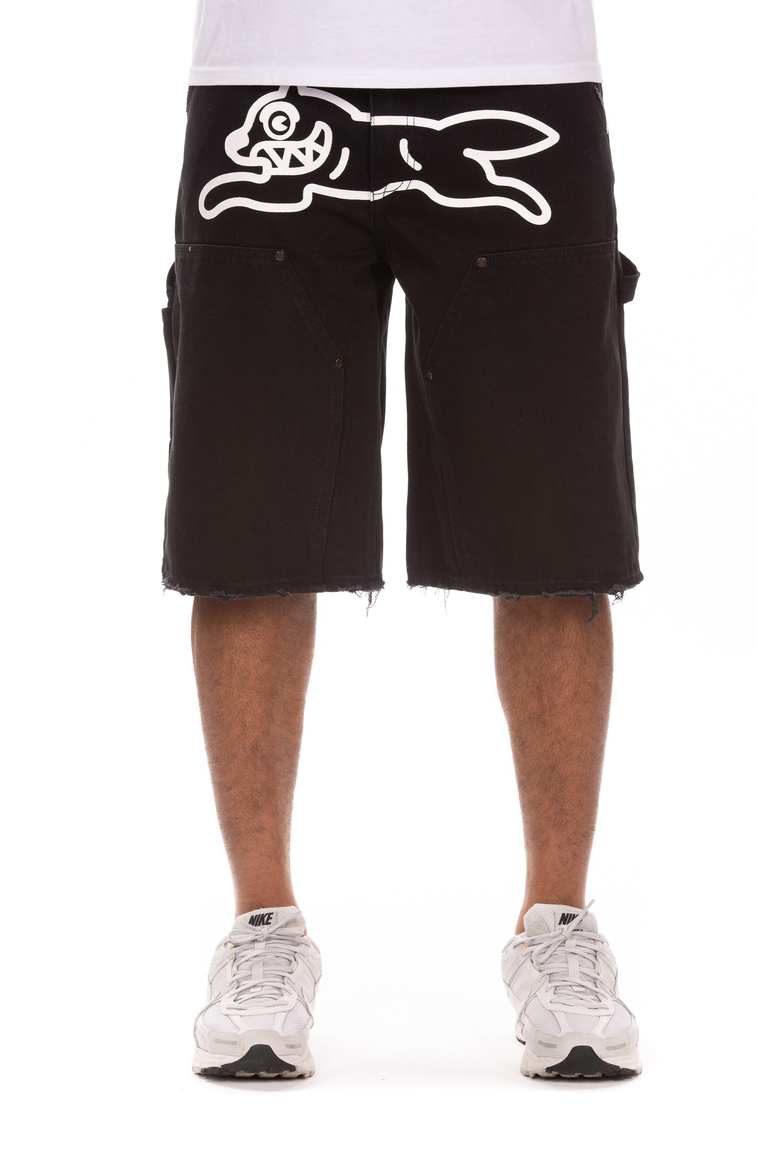ICECREAM Angelo Logo Detail Denim Utility Shorts | Nordstrom