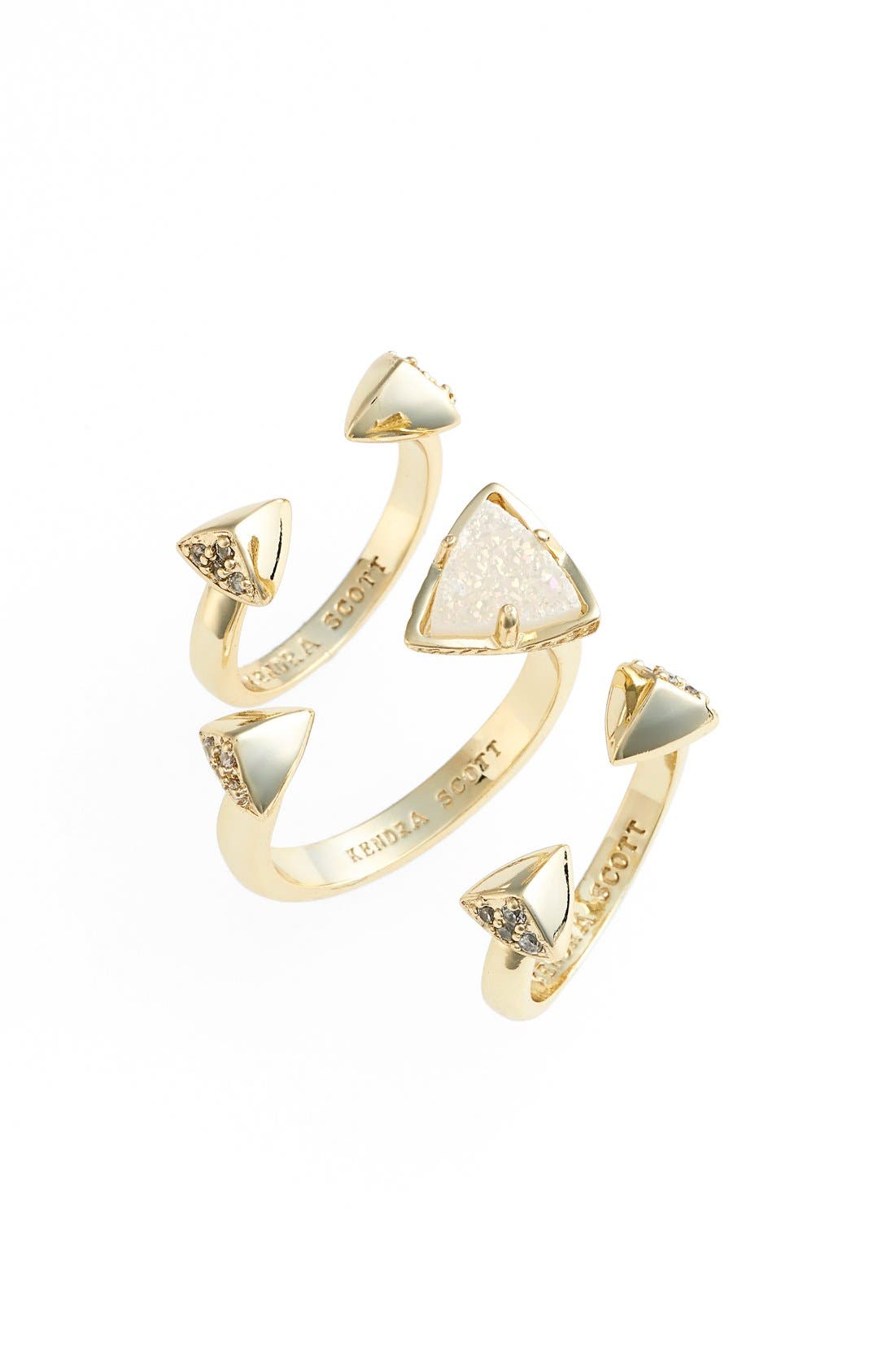 Kendra Scott 'Brennan' Spiked Open Ring & Midi Rings (Women) | Nordstrom