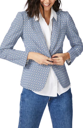 Court & Rowe Tile Floral One-Button Blazer | Nordstromrack