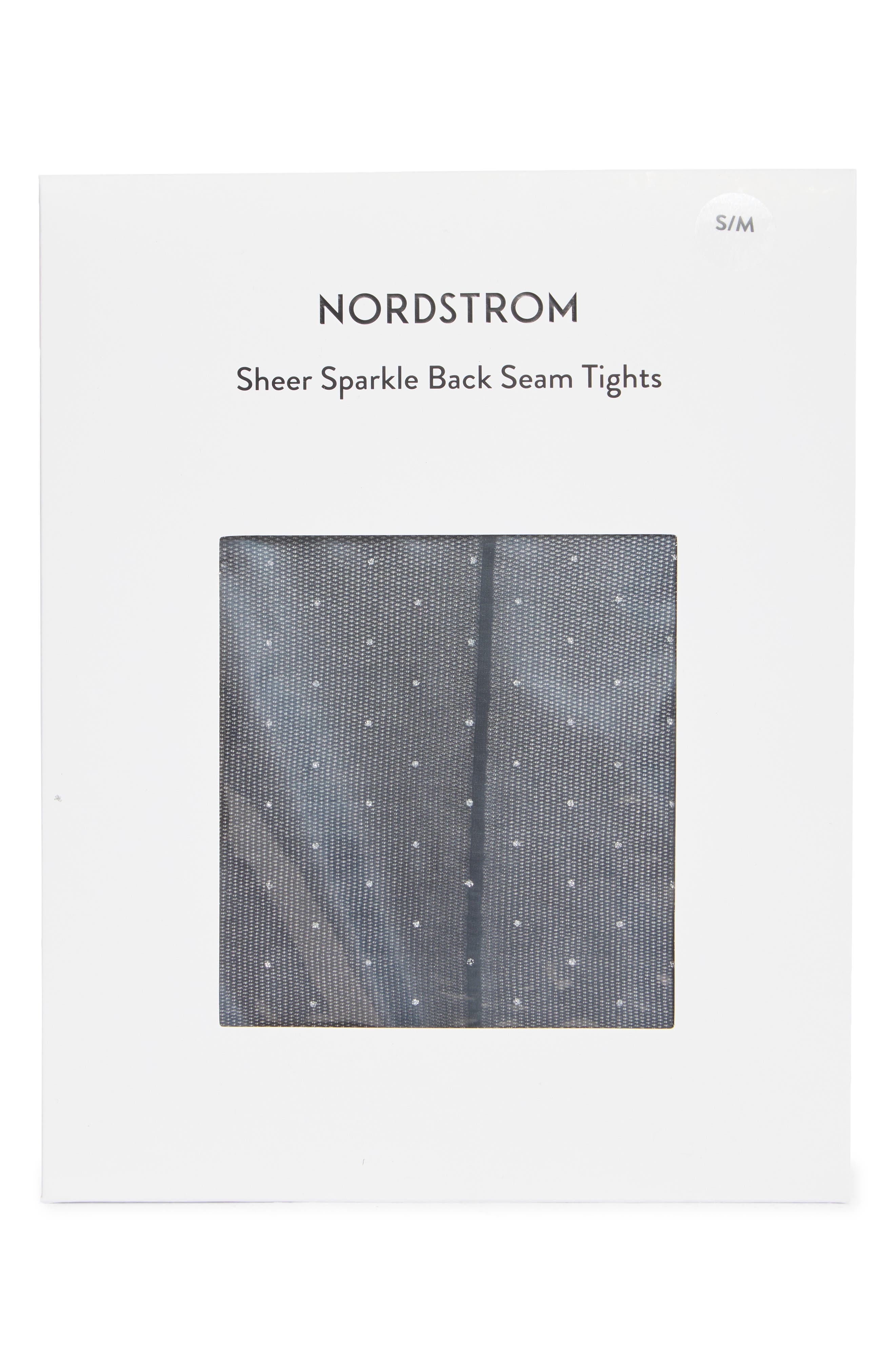 Nordstrom Sheer Sparkle Back Seam Tights | Nordstrom