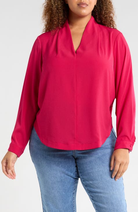 Pink Plus-Size Blouses | Nordstrom