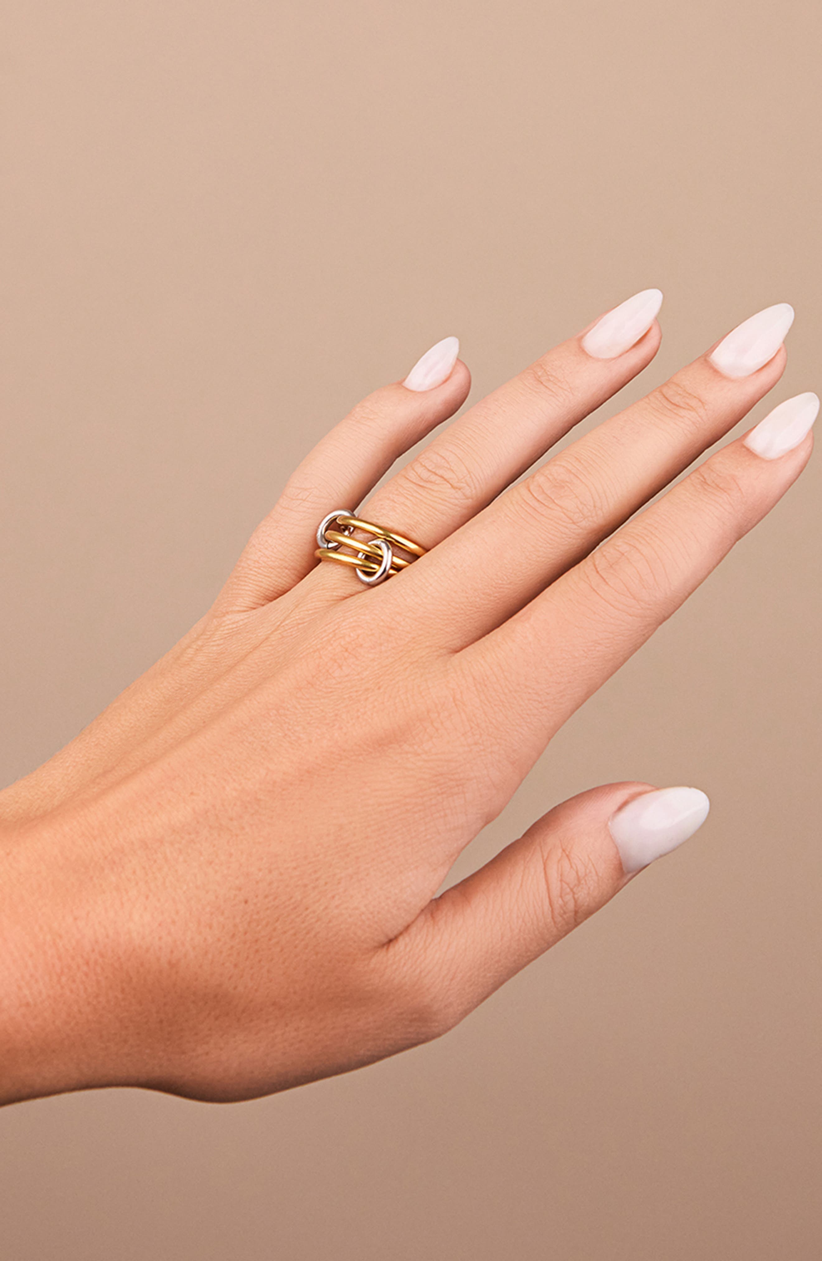 Sterling Forever Tamsen Linked Stacking Ring | Nordstromrack