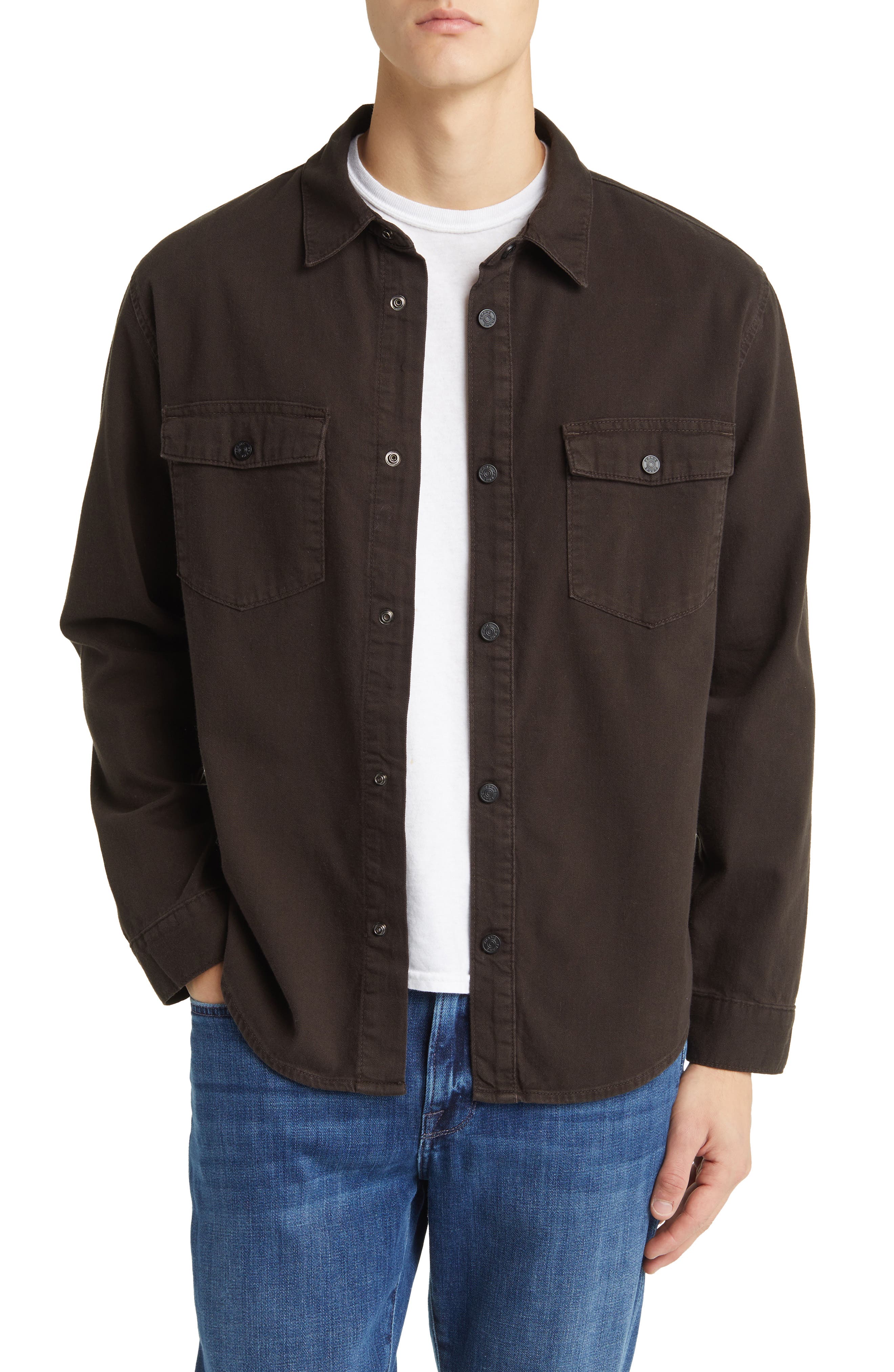 FRAME Denim Snap-Up Shirt | Nordstromrack
