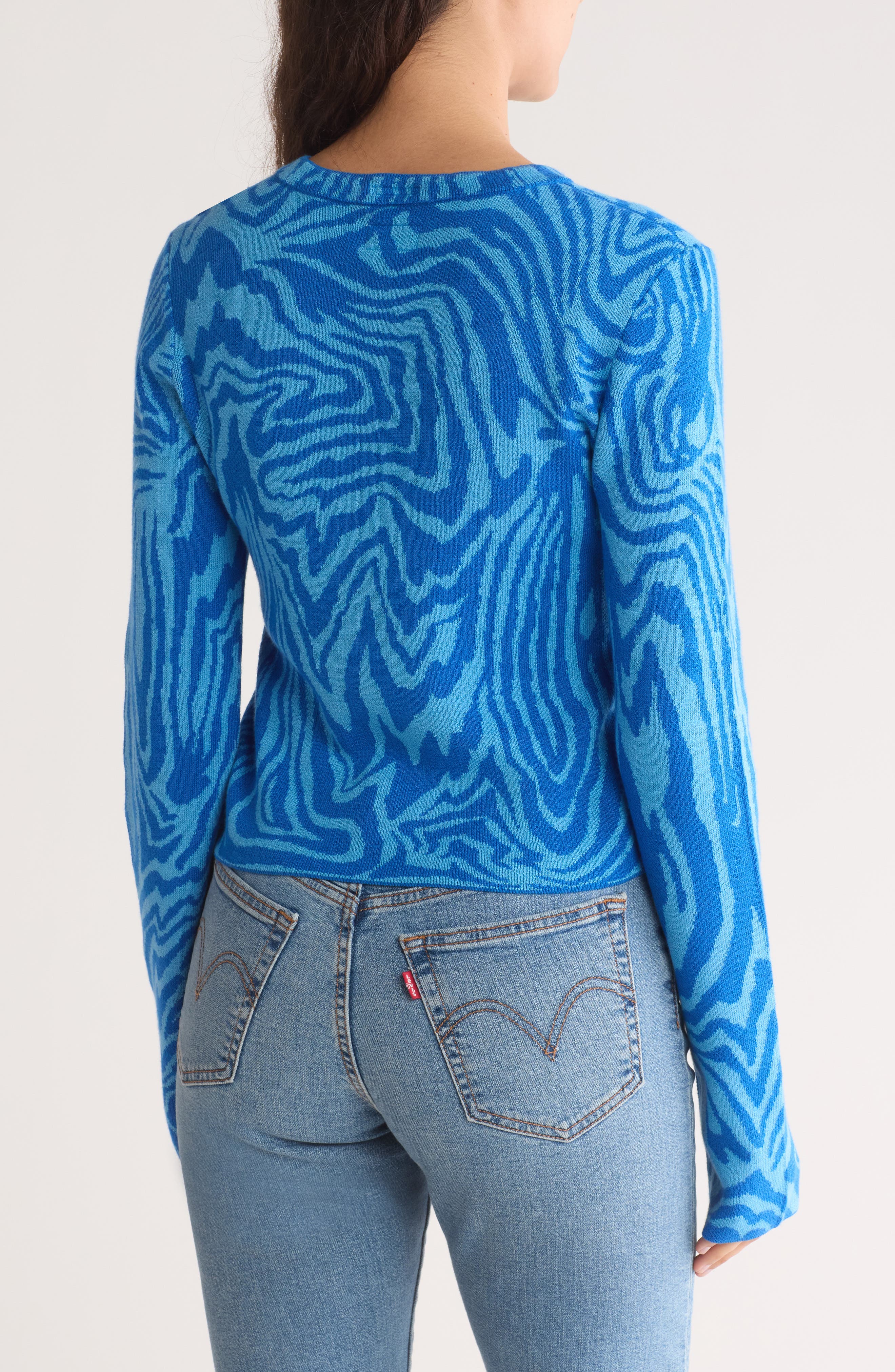 MOTHER The Itty Bitty Crop Sweater Top | Nordstromrack
