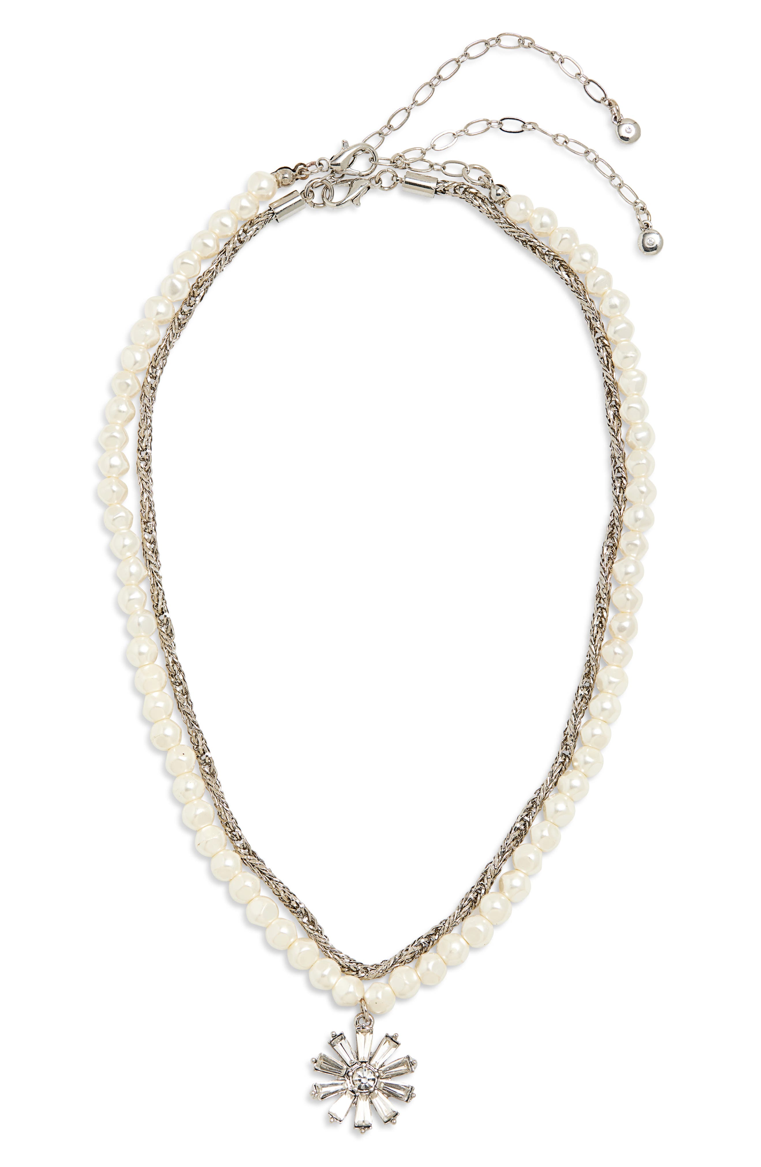 Nordstrom Layered Starburst Pendant Necklace | Nordstromrack