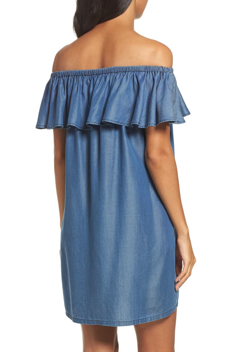 Tommy Bahama Off the Shoulder Chambray Cover-Up Dress | Nordstromrack