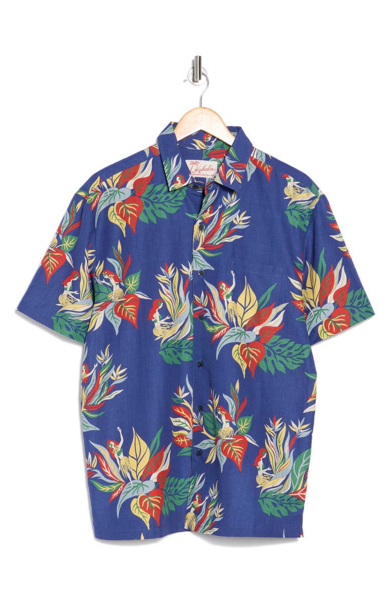 Kahala Full Bloom Short Sleeve Cotton Button-Up Shirt | Nordstromrack
