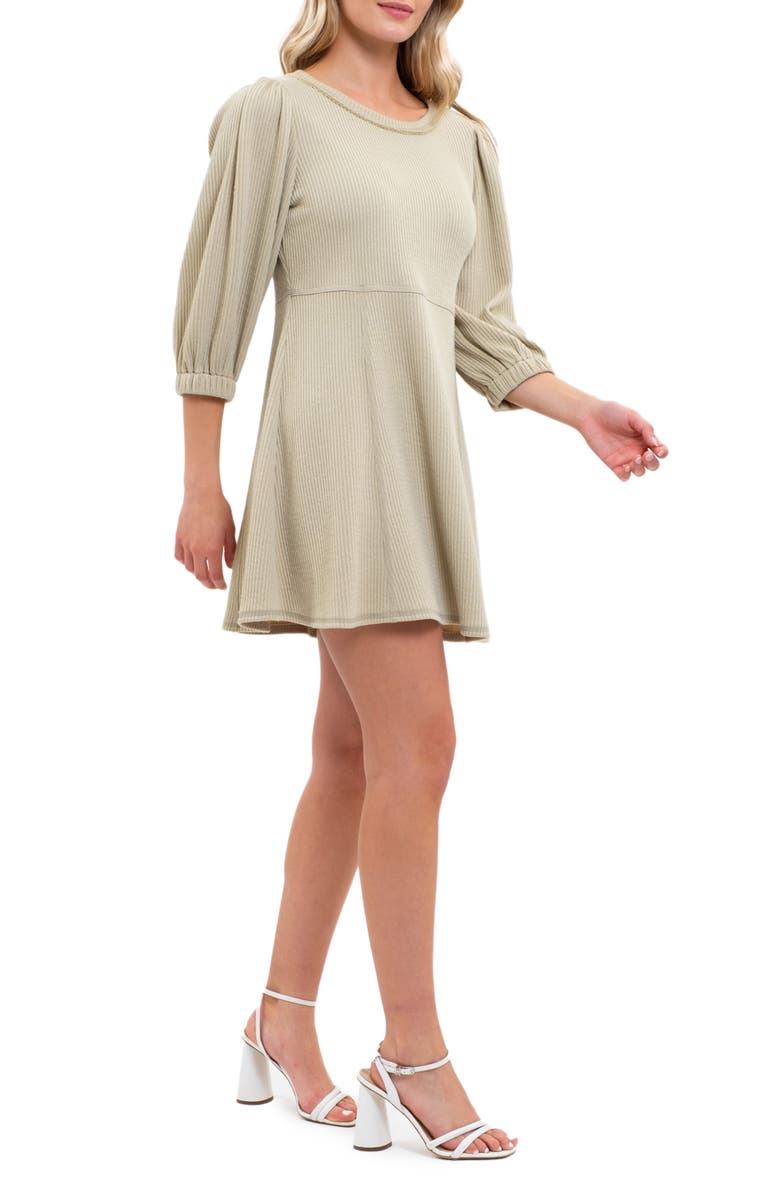 Blu Pepper Three-Quarter Balloon Sleeve Minidress | Nordstromrack