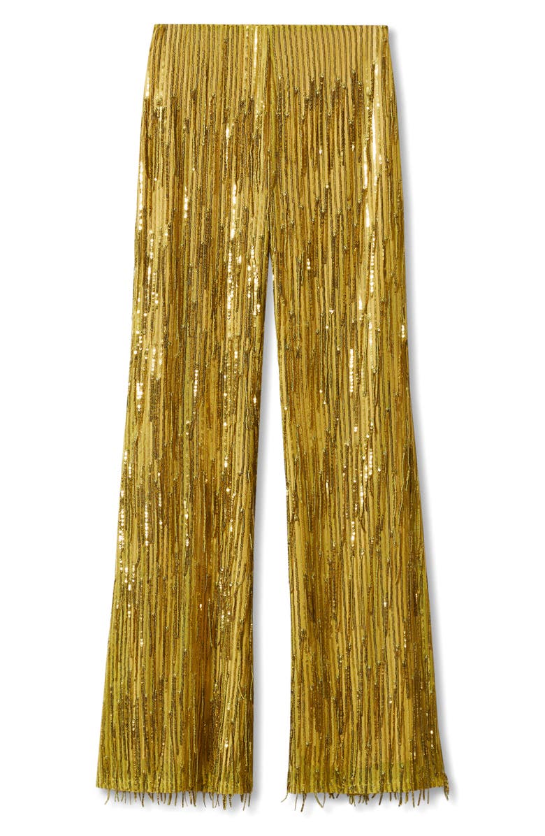 MANGO Sequin Fringe Pants | Nordstrom