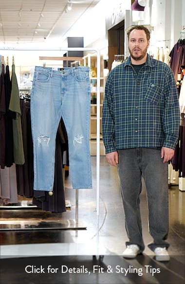 Lee West Ripped Regular Straight Leg Jeans | Nordstrom