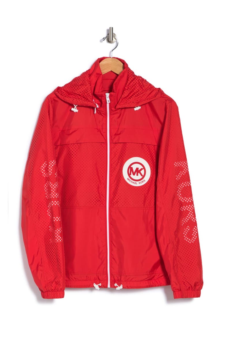 Michael Kors Mesh Logo Windbreaker | Nordstromrack