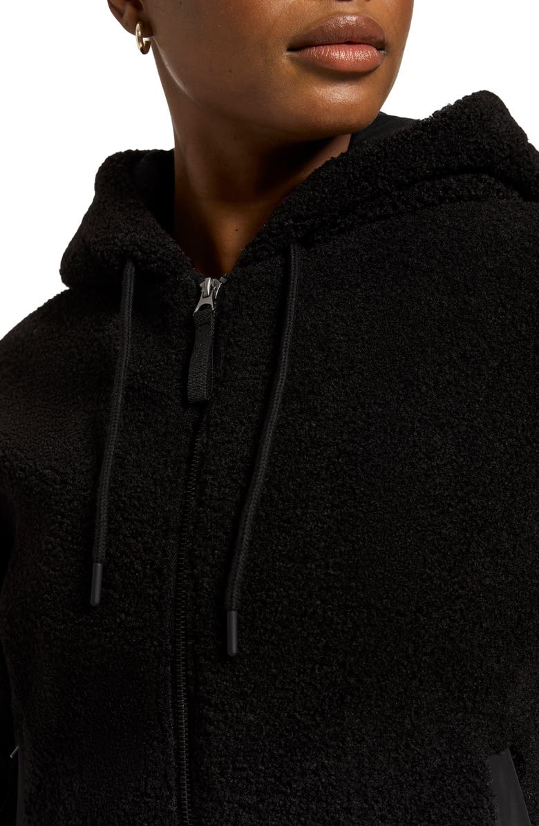 BANDIER High Pile Fleece Hooded Zip Jacket | Nordstrom