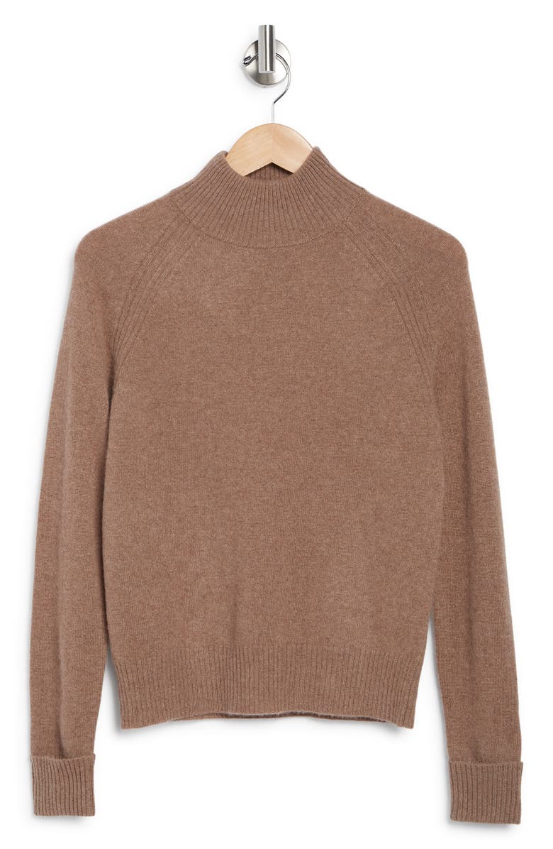 Magaschoni Cashmere Mock Neck Cuff Sleeve Pullover | Nordstromrack