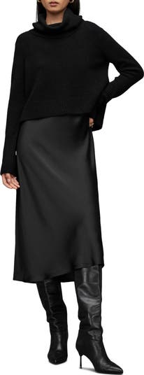 AllSaints Tierny Roll Neck Sweater & Midi Dress | Nordstrom