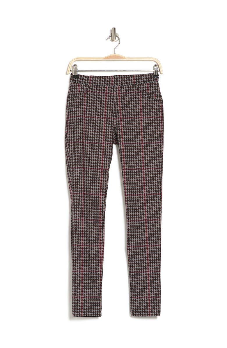 Sanctuary Houndstooth Slim Crop Ponte Knit Pants | Nordstromrack